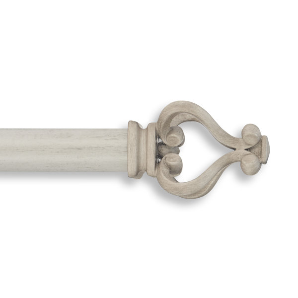 MODE Cambria Designer Series Farmhouse Corbel Birdcage 1 1/8 In Dia. Fixed Length Curtain Rod ...